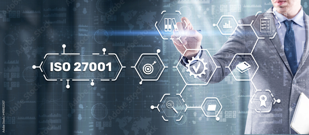 ISO 27001. International information security standard. Concept of ISO ...