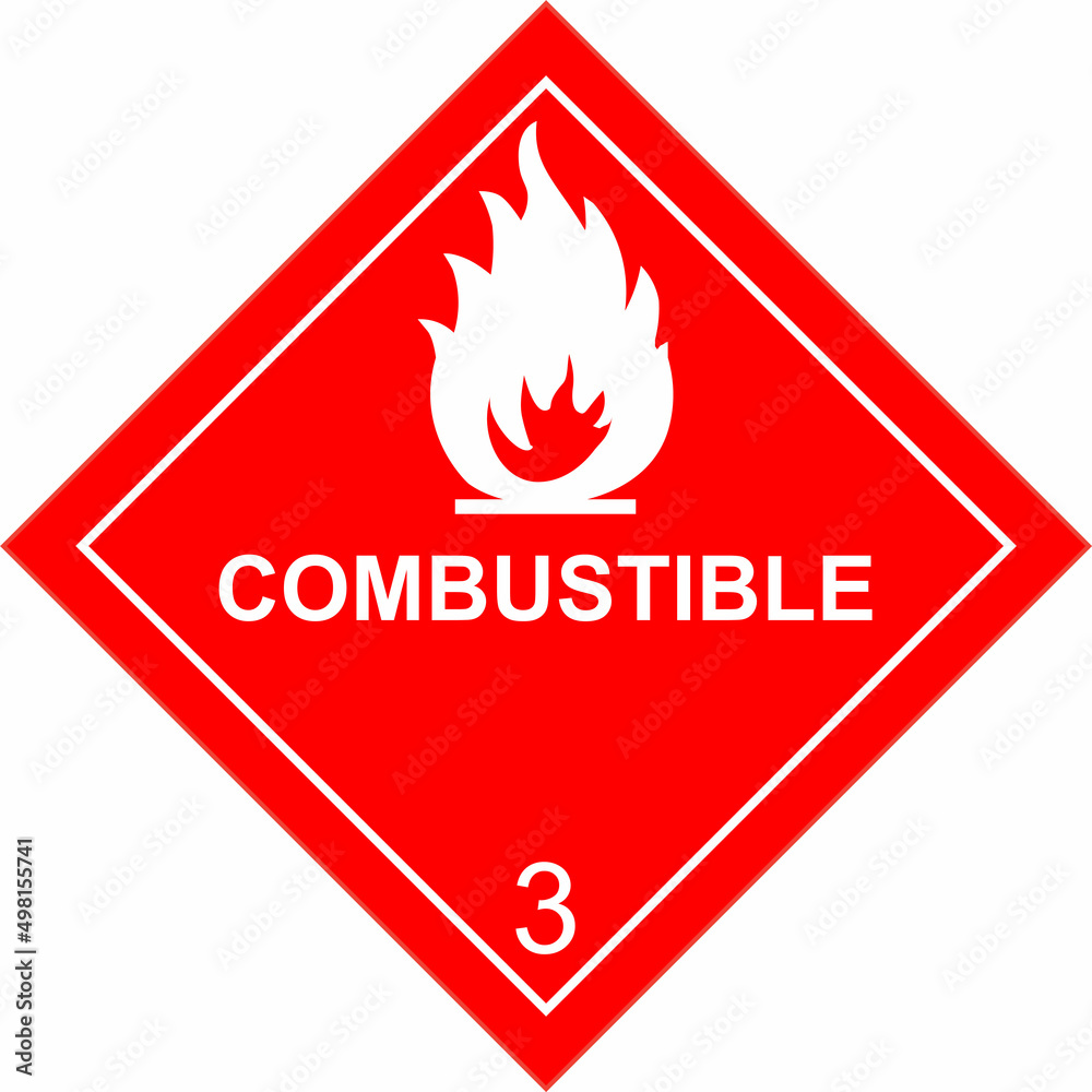 vm3.1, combustible, 3, pictograma, vector, imagen, inflamable, indicar ...