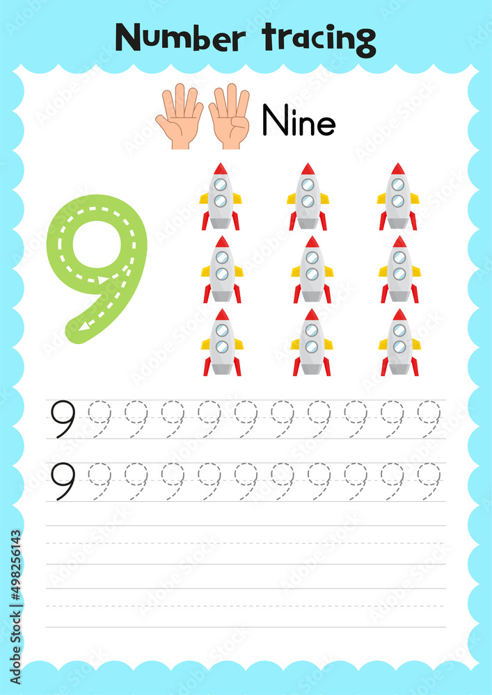 Printable number tracing worksheets. Number tracing. Numbers worksheet ...