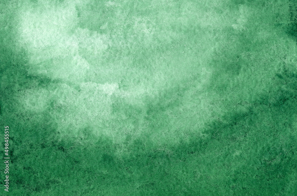 Abstract green watercolor paper textured illustration for grunge design ...