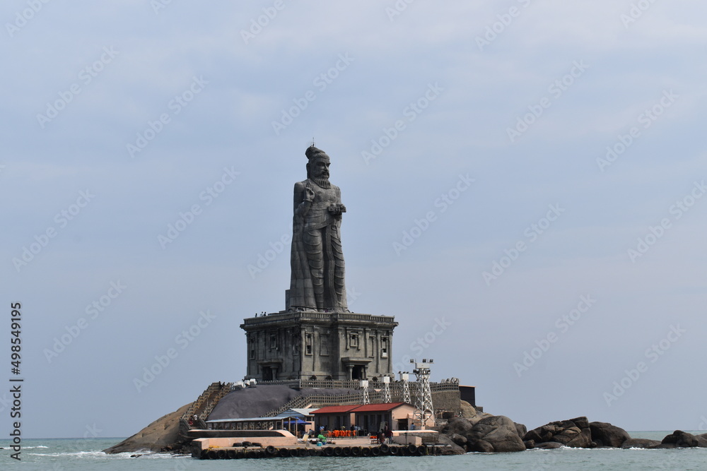 The place in India where three rivers meet. Beautiful dramatic sky ...
