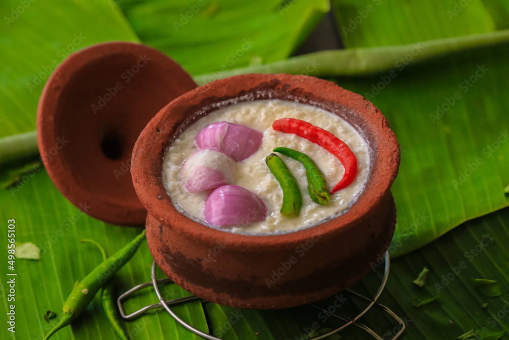 chaddannam indian famous traditional fermented rice with curd rice,curd ...