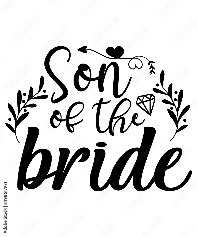 Vektor Wedding SVG Bundle, Groom SVG, Bride SVG, Mr and Mrs svg ...