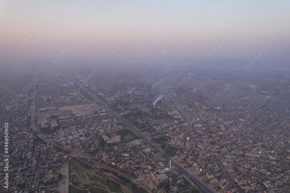 An Aerial view of Master City of Gujranwala City of Punjab Pakistan ...