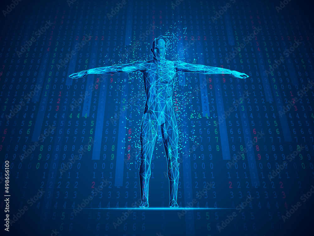 2d illustration Human Male Muscle Body Stock Illustration | Adobe Stock