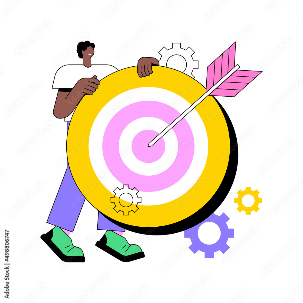 Vetor Focus abstract concept vector illustration. Training ...