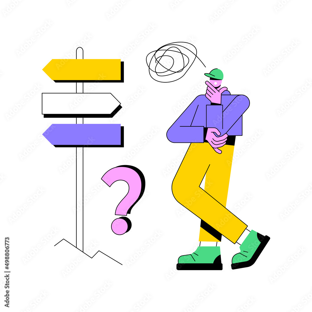 Stockvector Confusion abstract concept vector illustration. Identity ...