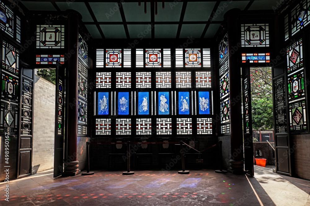 Foshan city, China. Shunde Qinghui Garden is one of the top ten famous ...