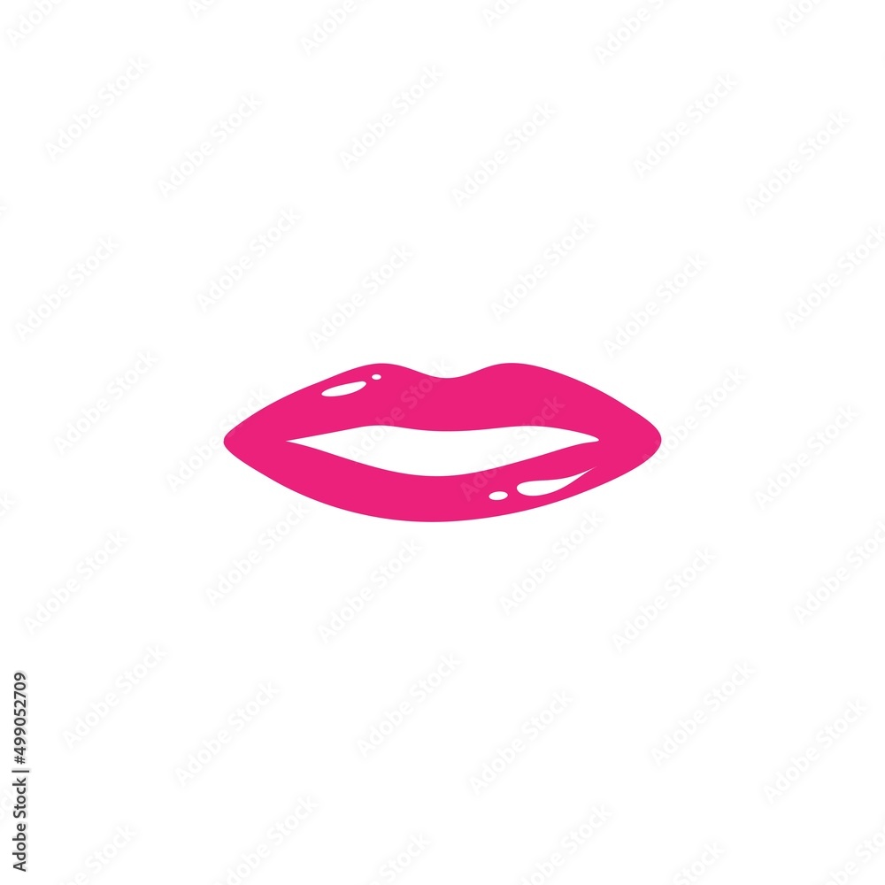 Sexy Beauty Lips Template Vector Design Stock Vector Adobe Stock
