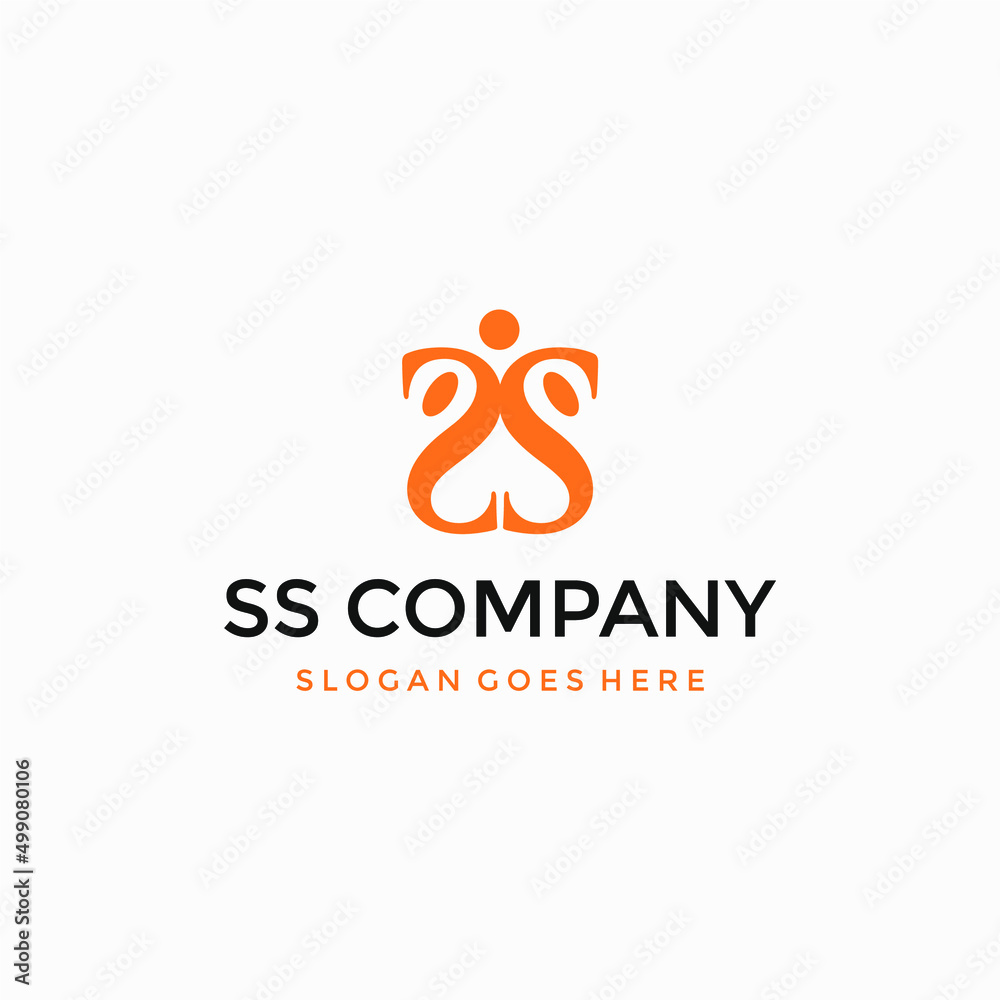 Stock-Vektorgrafik „SS People logo vector image“ | Adobe Stock