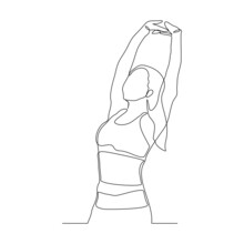 Drawing Of Stretching Female Body Free Stock Photo - Public Domain Pictures