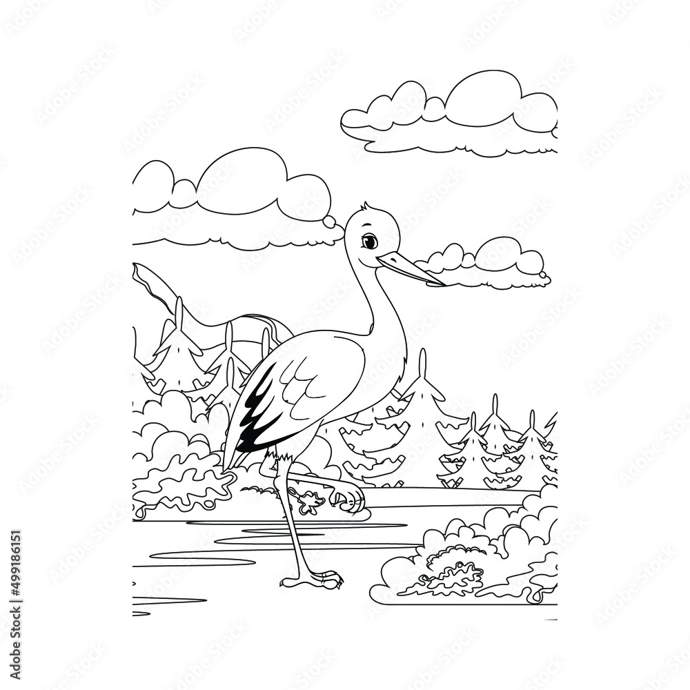Bird Coloring Pages for Kids. Bird Coloring Page. Bird Coloring Pages ...