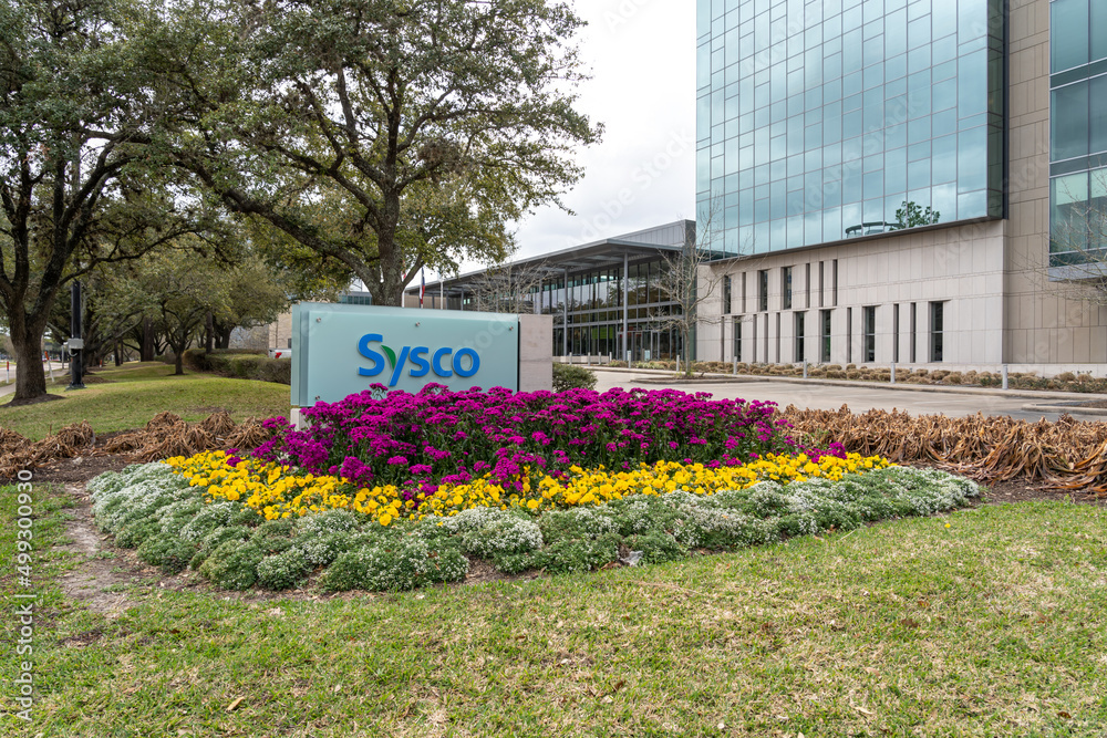 Foto de Stock Houston, Texas, USA - March 6, 2022: Sysco’s sign at its ...