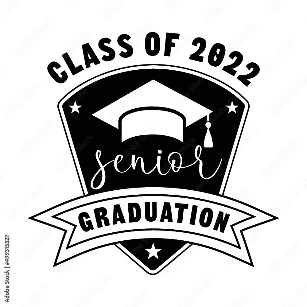 Hand drawn class of 2022 lettering Free vector Class of 2022 badge ...
