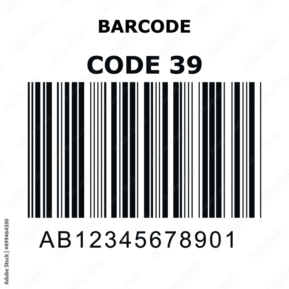 code with barcode. 1-D One-Dimensional Barcode Types. Set, collection ...