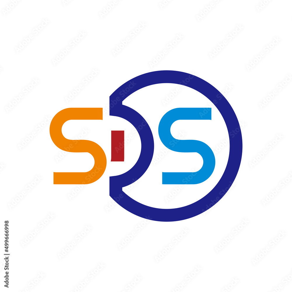 SDS vector logo illustration symbol Stock Vector | Adobe Stock