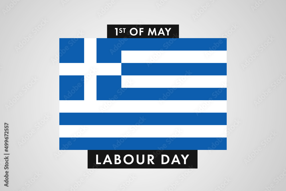 Greece Labor Day. International World Workers Day of Greece background ...