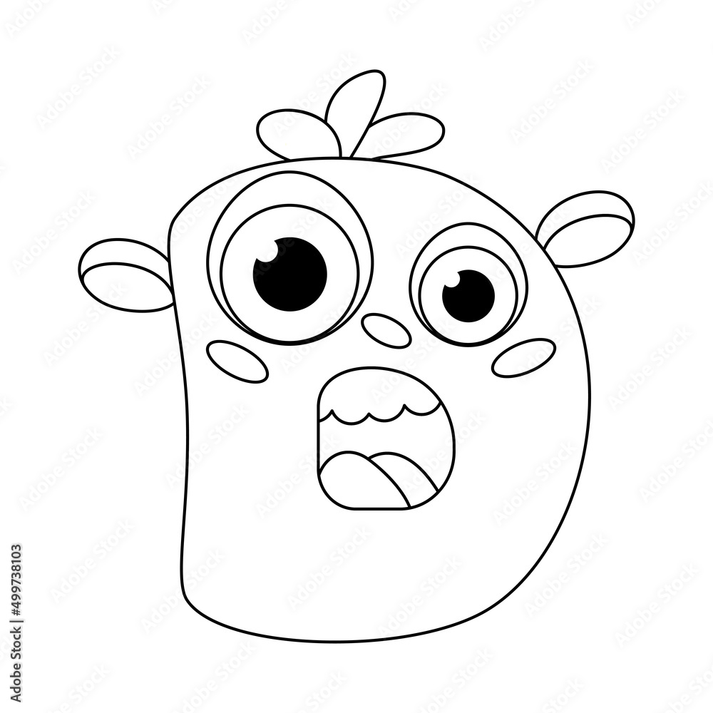 Monster alphabet coloring page book. Coloring page english alphabet for ...