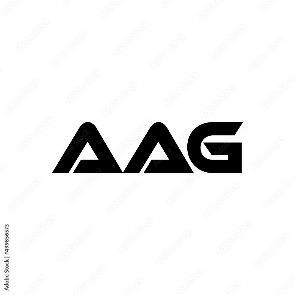 AAG letter logo design with white background in illustrator, vector ...