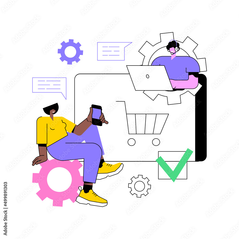 Acknowledgment received abstract concept vector illustration ...