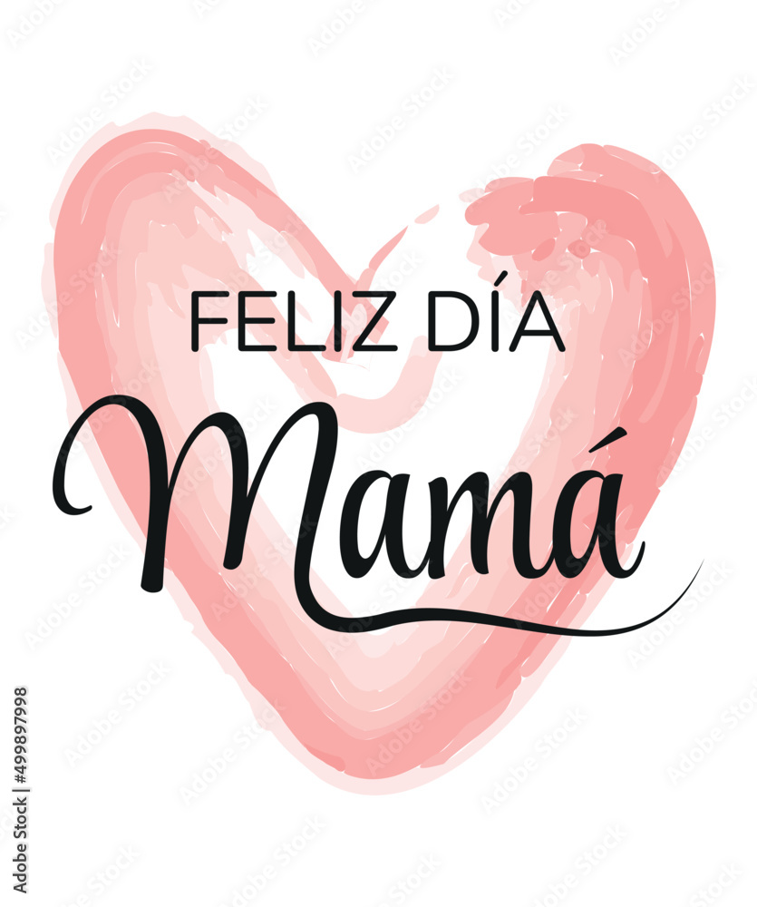 Vector de Stock Feliz día mamá happy mothers day | Adobe Stock