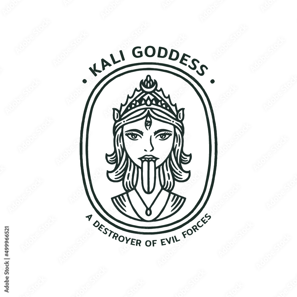 Kali Queen Logo Surfboard Badge Logo Stock Vector | Adobe Stock