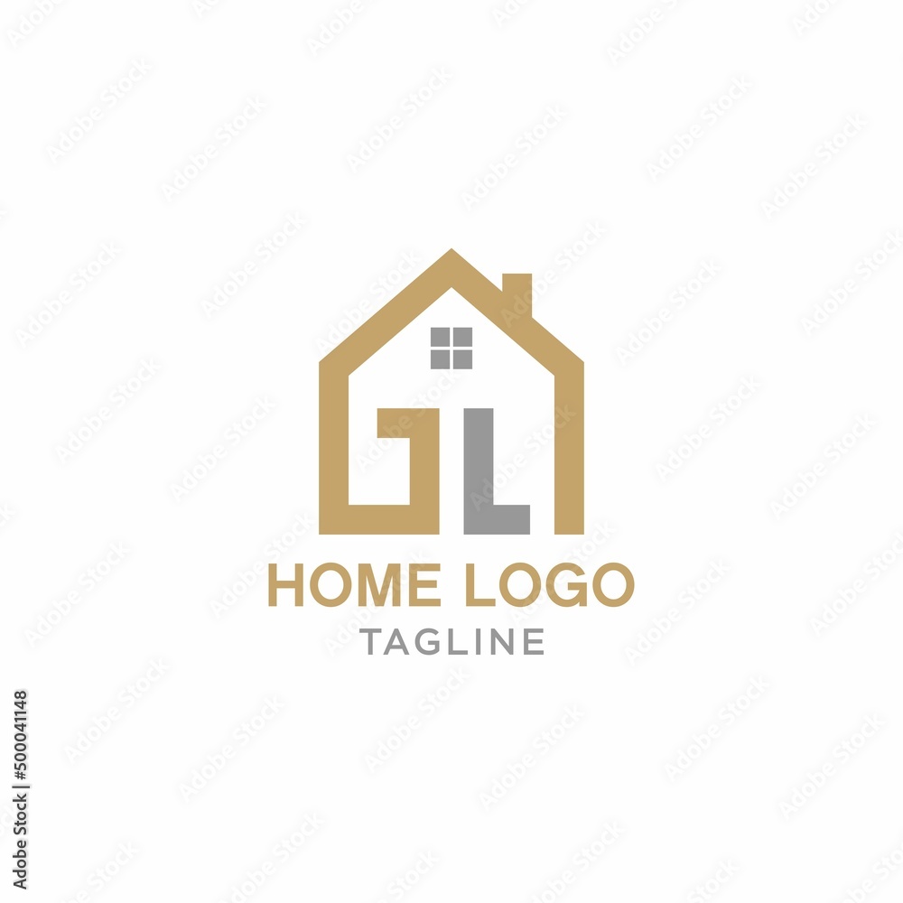 letter G house logo design Stock Vector | Adobe Stock