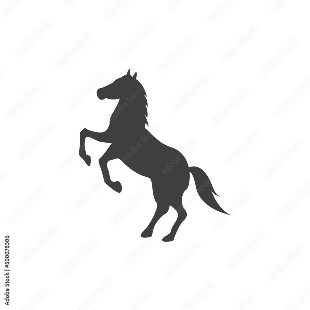 Vector sign of the horse symbol is isolated on a white background ...