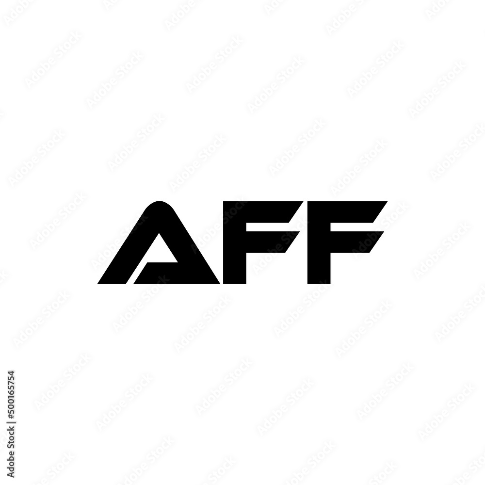 AFF letter logo design with white background in illustrator, vector ...