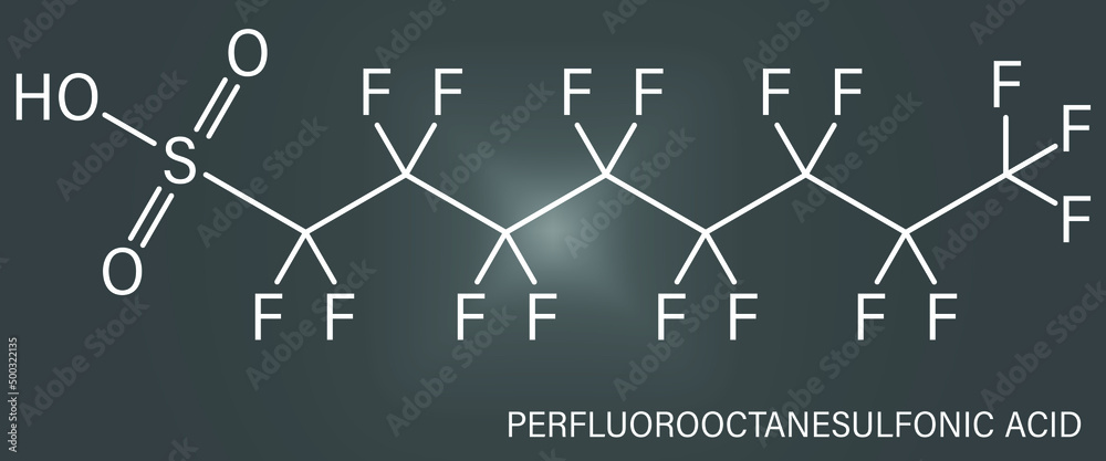 Perfluorooctanesulfonic acid or perfluorooctane sulfonate, PFOS ...