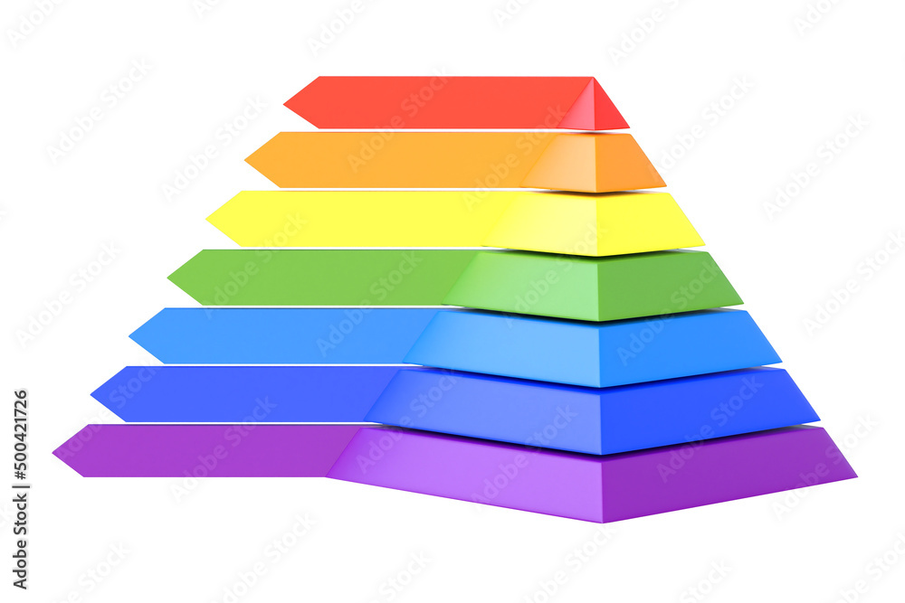 Pyramid arrows infographic, diagram chart, triangle graph presentation ...