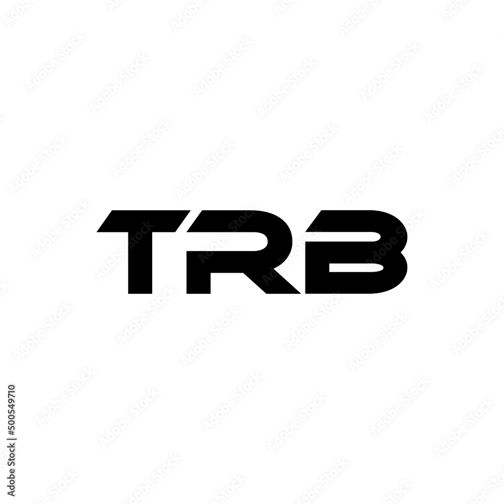 TRB letter logo design with white background in illustrator, vector ...