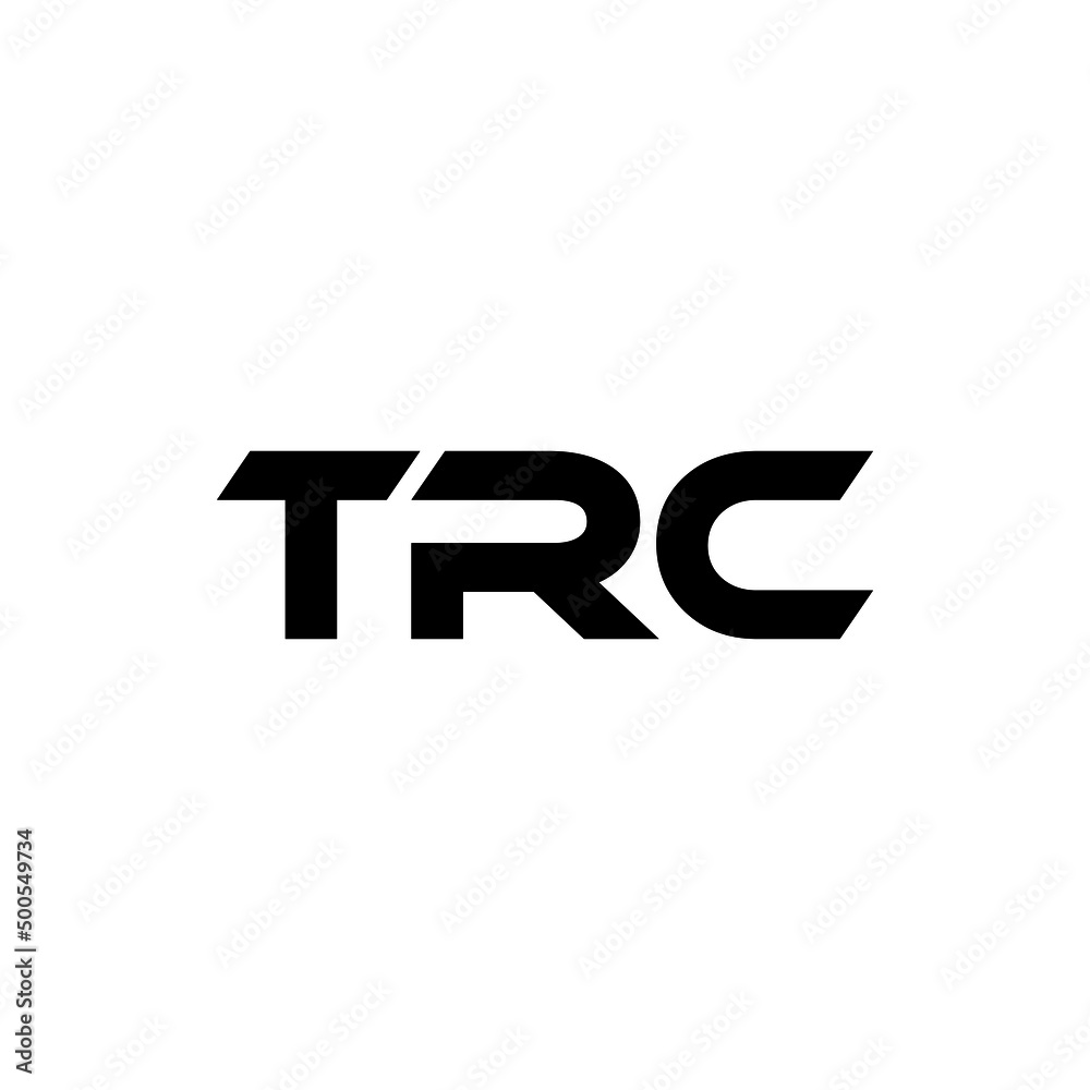 TRC letter logo design with white background in illustrator, vector ...