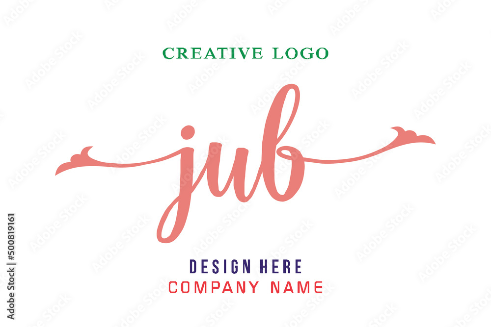 JUB lettering logo is simple, easy to understand and authoritative ...