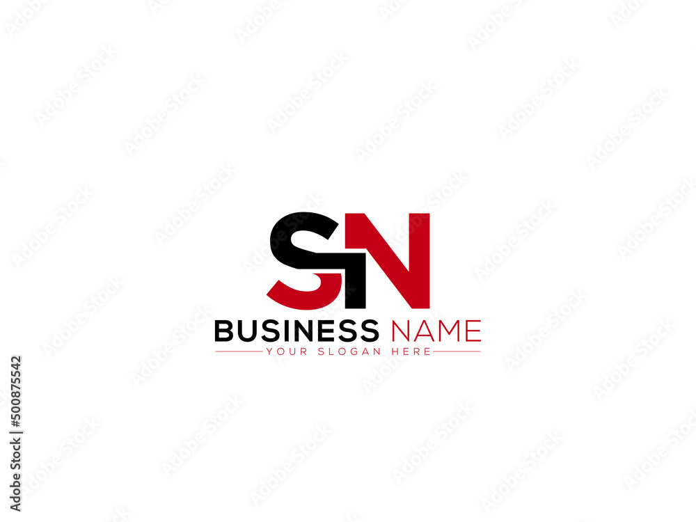 Vetor Simple SN Logo Image, Letter Sn ns Logo Icon Vector For all kind ...