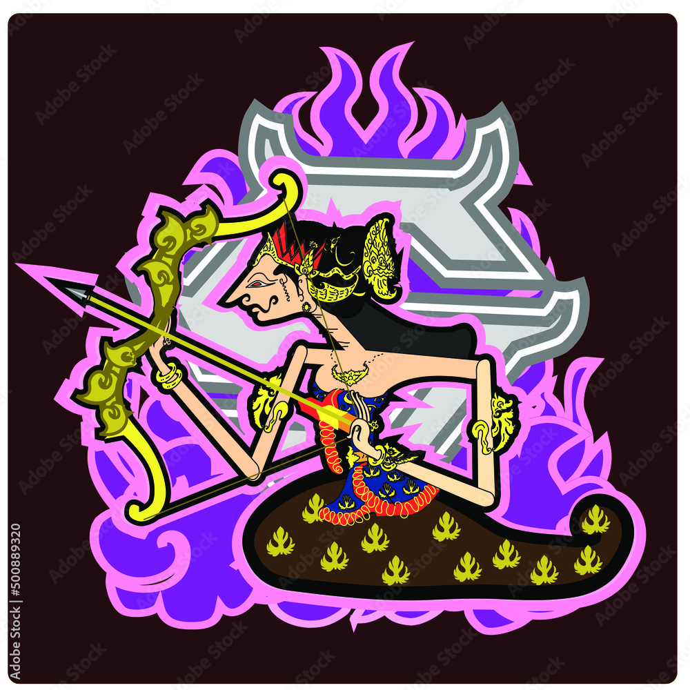 Wayang Srikandi Vector