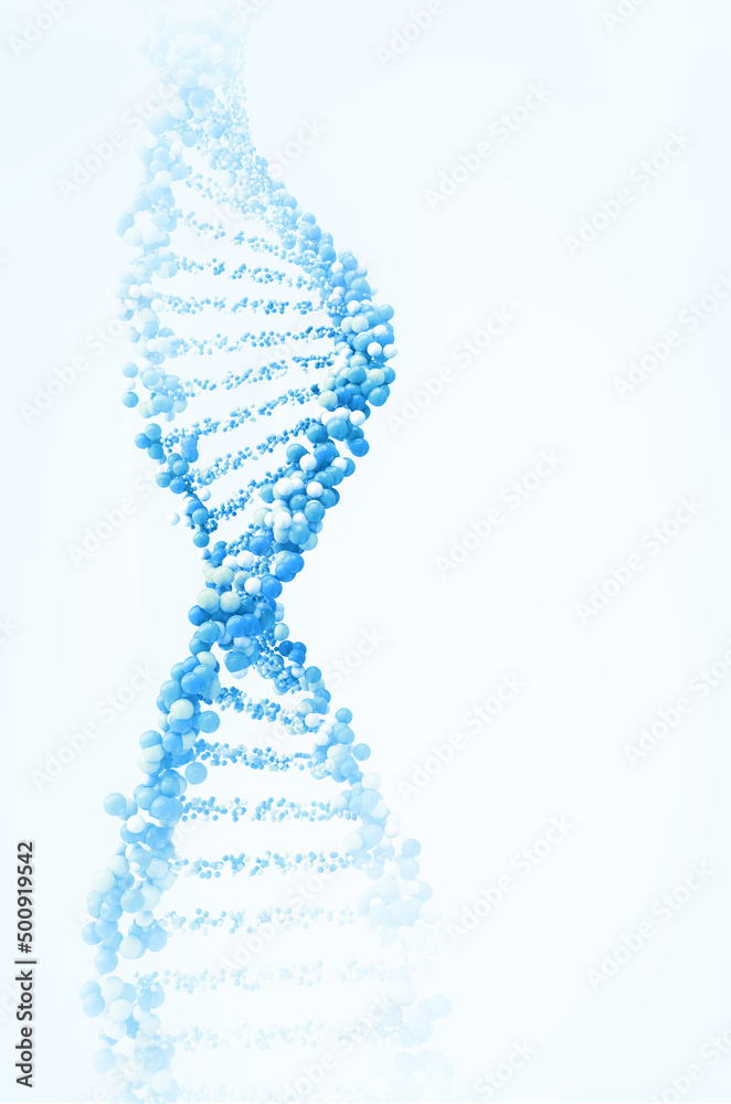dna string on light background Stock Illustration | Adobe Stock