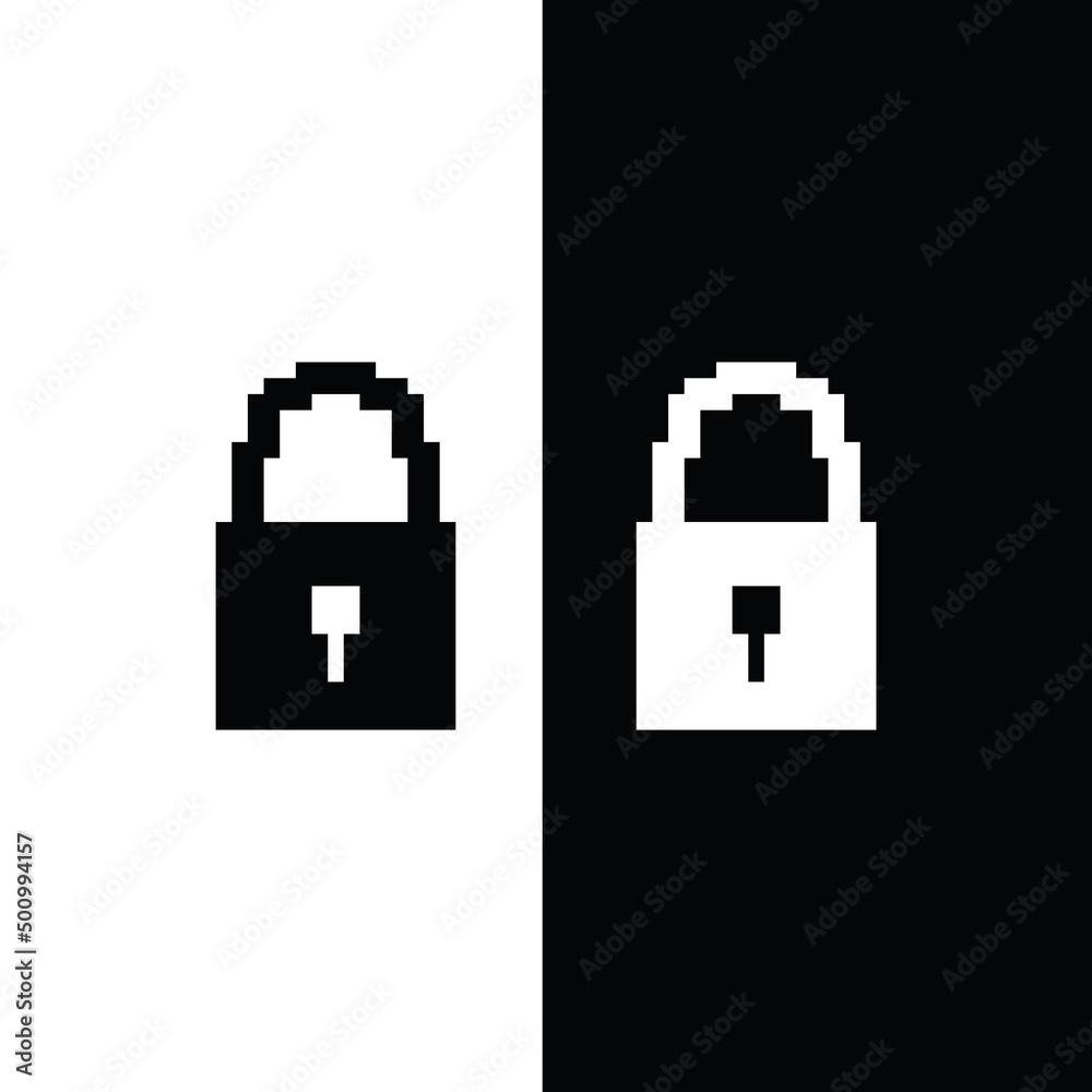 pixel lock icon vector pixel art for 8 bit game Stock Vector | Adobe Stock pixel lock icon vector pixel art for 8 bit game Stock Vector | Adobe Stock