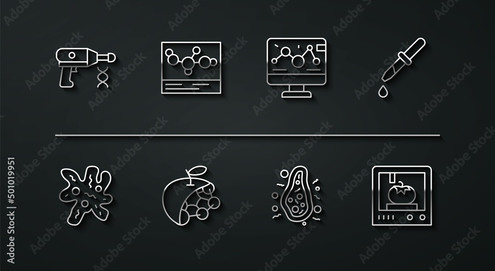 Set line Transfer liquid gun, Cell, Pipette, Bacteria, Biological ...
