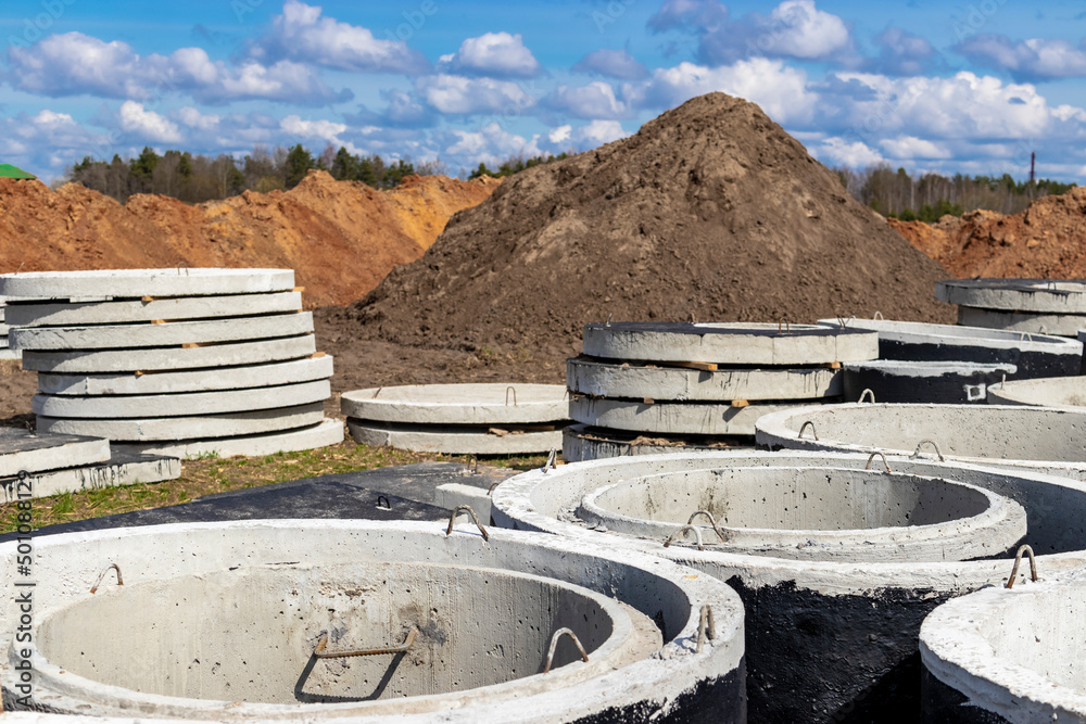 Reinforced concrete rings for the installation of underground wells at ...