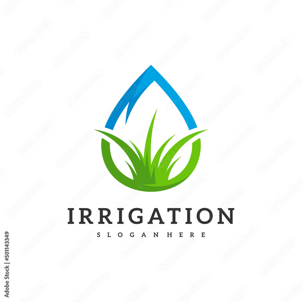 Irrigation logo design vector. Icon Symbol. Template Illustration Stock ...