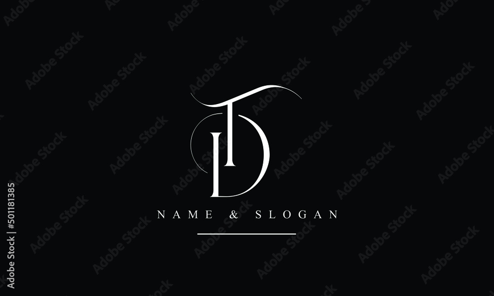 TD, DT, T, D abstract letters logo monogram Stock Vector | Adobe Stock
