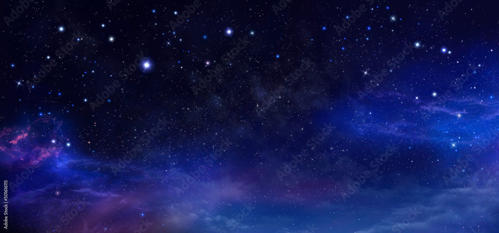 Deep space. Night sky, abstract blue background Stock Photo | Adobe Stock
