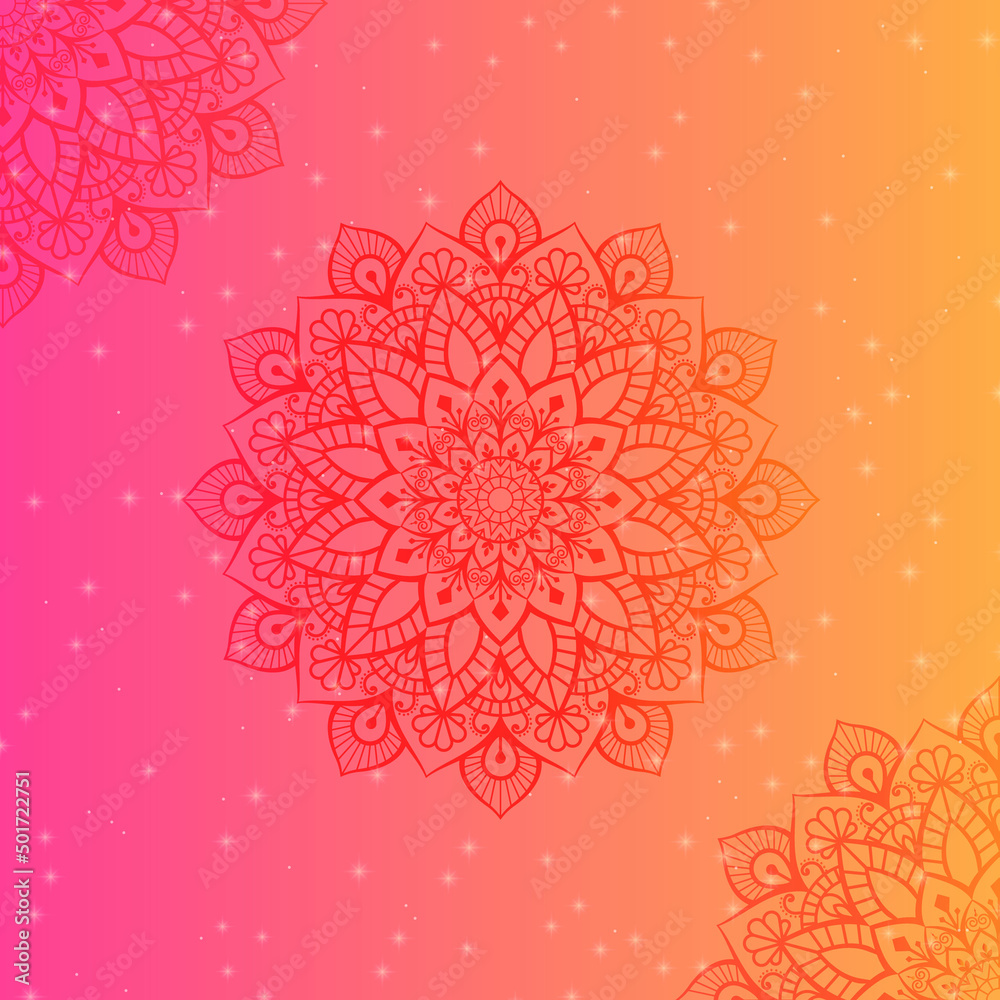 Gradient mandala background design with Dreamy gradient wallpaper ...