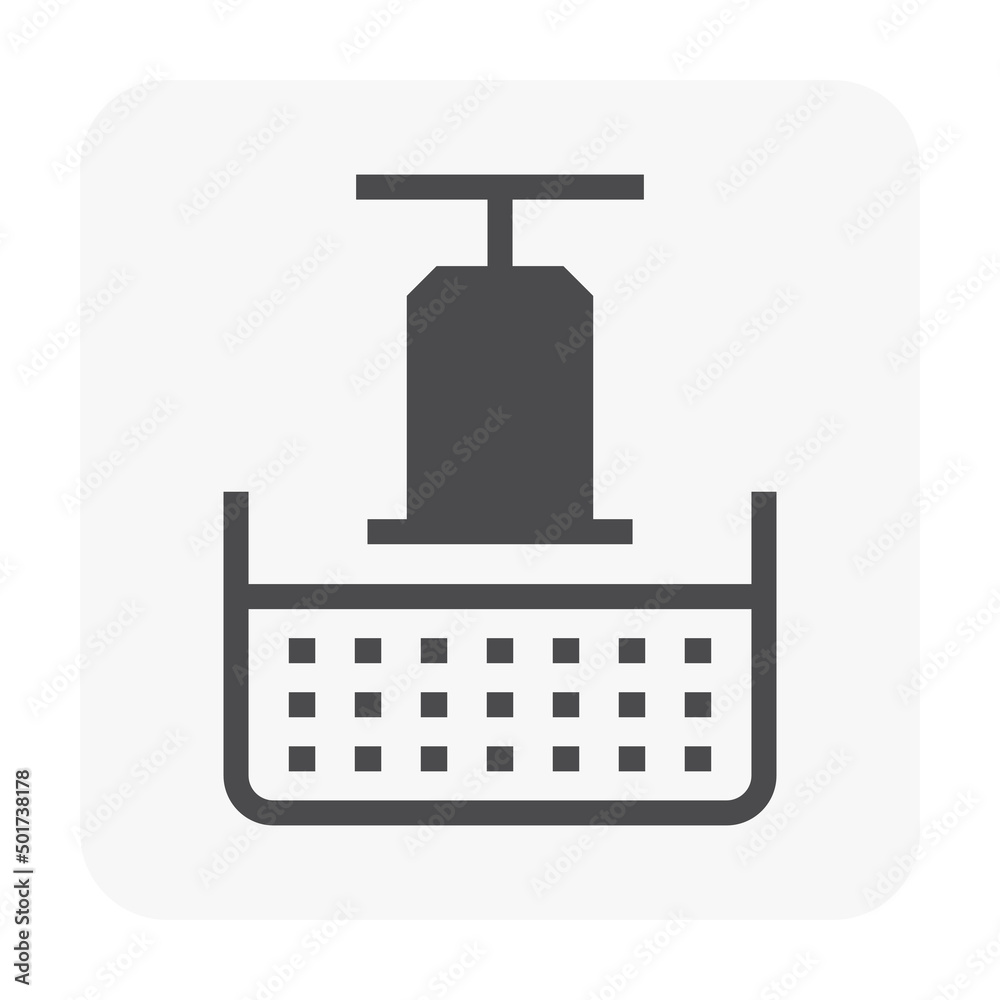 California bearing ratio or cbr test vector icon. Laboratory astm test ...