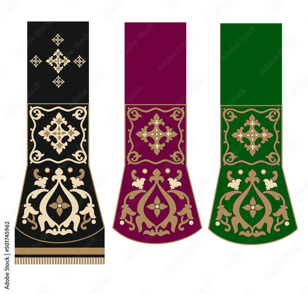 GOLD EMBROIDERY FOR LITURGICAL CLOTHES AND SACRED CEREMONIES. SACRED ...