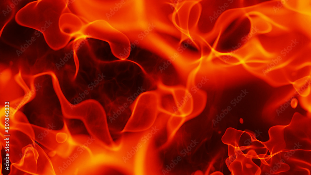 Fire flames texture background, realistic abstract orange flames ...