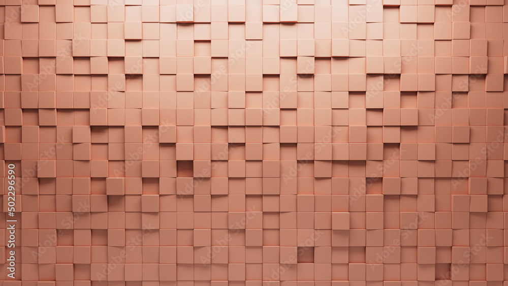 Square, Futuristic Wall background with tiles. 3D, tile Wallpaper with ...