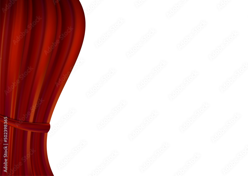 Premium Dark red curtain scene gracefully. Cover isolated. Vector ...