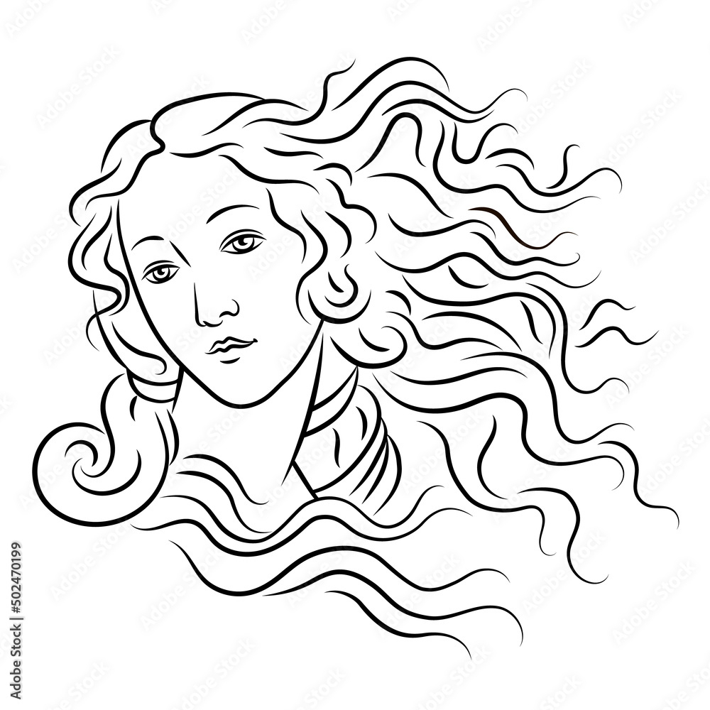 Sandro Botticelli - The Birth of Venus (Nascita di Venere). Simonetta ...